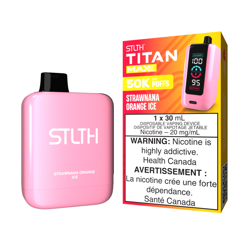 STLTH TITAN MAX 50K - STRAWNANA ORANGE ICE - Big Smoke Distro