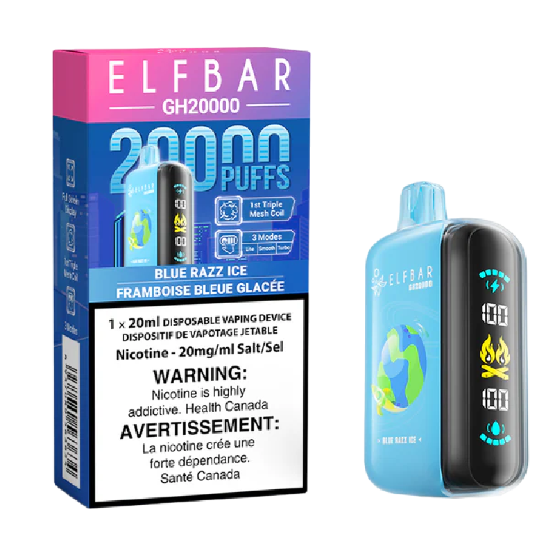 ELF GH20K - BLUE RAZZ ICE - Big Smoke Distro