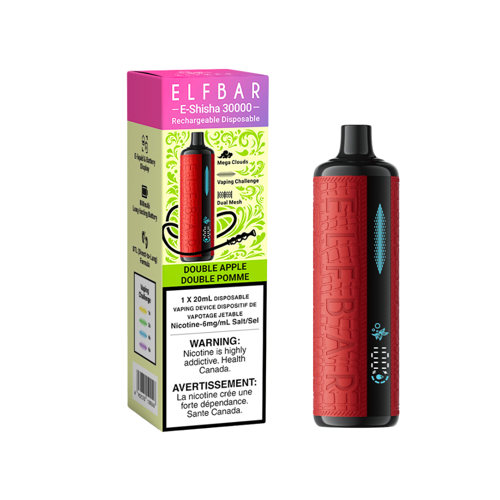 ELF BAR E-SHIHSA 30K - DOUBLE APPLE - Big Smoke Distro