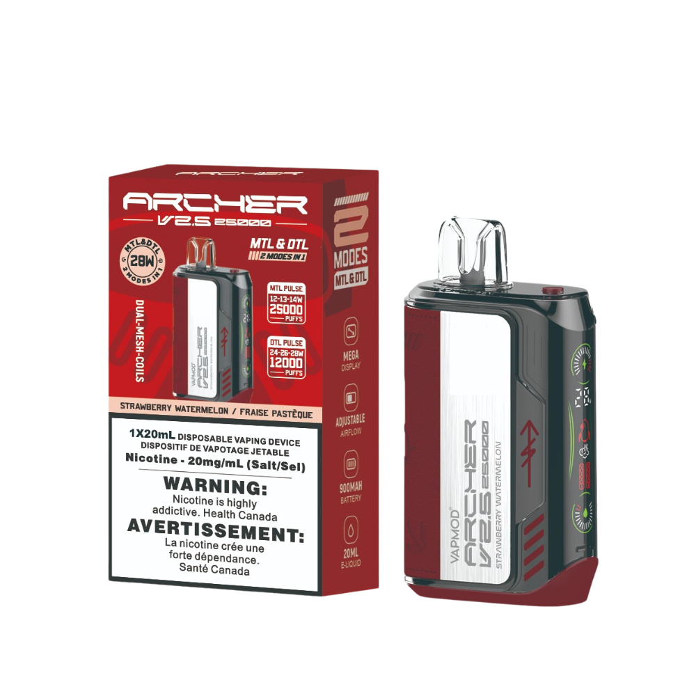 VAPMOD ARCHER V2.5 - STRAWBERRY WATERMELON - Big Smoke Distro