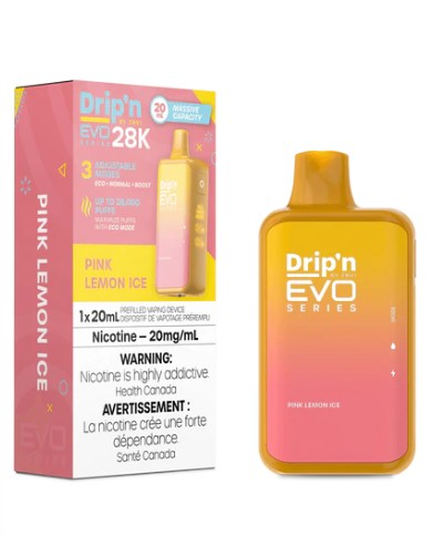 ENVI DRIP'N EVO 28K PINK LEMON ICE 5PC CARTON - Big Smoke Distro