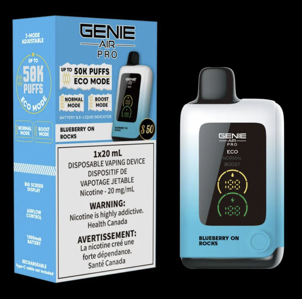 GENIE AIR PRO 50K - BLUEBERRY ON ROCKS - Big Smoke Distro