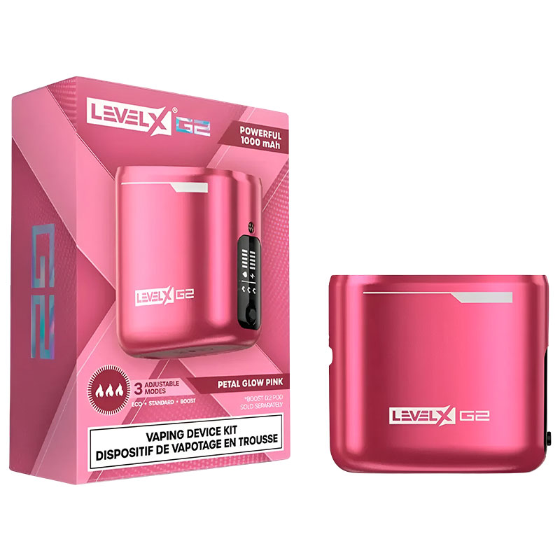 LEVEL X BOOST G2 BASE 1000 DEVICE KIT - PETAL GLOW PINK - Big Smoke Distro